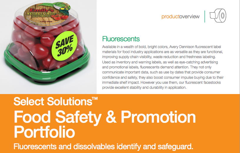 Food Safety and Promotion Portfolio | Avery Dennison | LPM